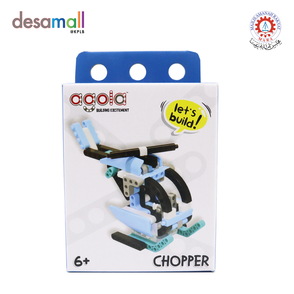 AGOLA Educational Building Block Toys Chopper Learning Pack | Shopee ...