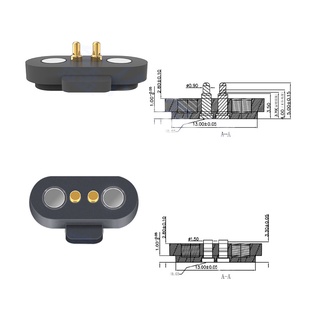 1Pair 2/3/4/5P 12V 1A Waterproof Magnetic Pogo Pin Connector Pogopin ...