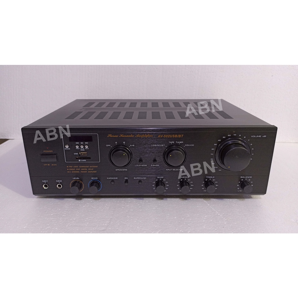 8pcs Transistor Amplifier AV 502 BT Karaoke Videoke Amplifier with ...