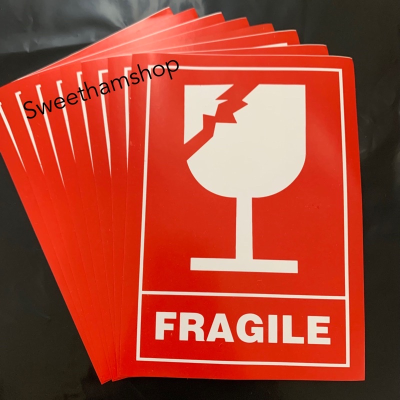 FRAGILE Sticker Label 25Sheets Per Pack Now Ready Home Made ni Sandy ...