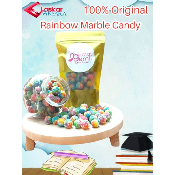 Rainbow Marble Candy | Rainbow Candy | Rainbow Sugar Candy | Shopee ...