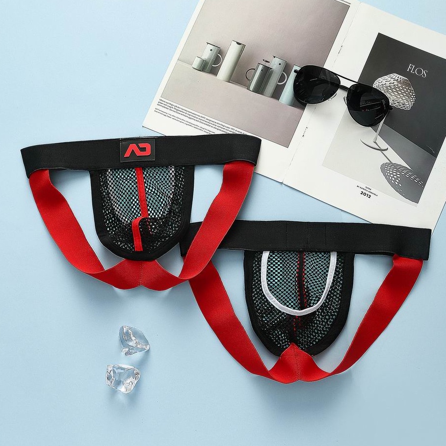 Addicted Men Mesh Jockstrap Underwear Sexy Jock Strap Briefs (Discreet ...