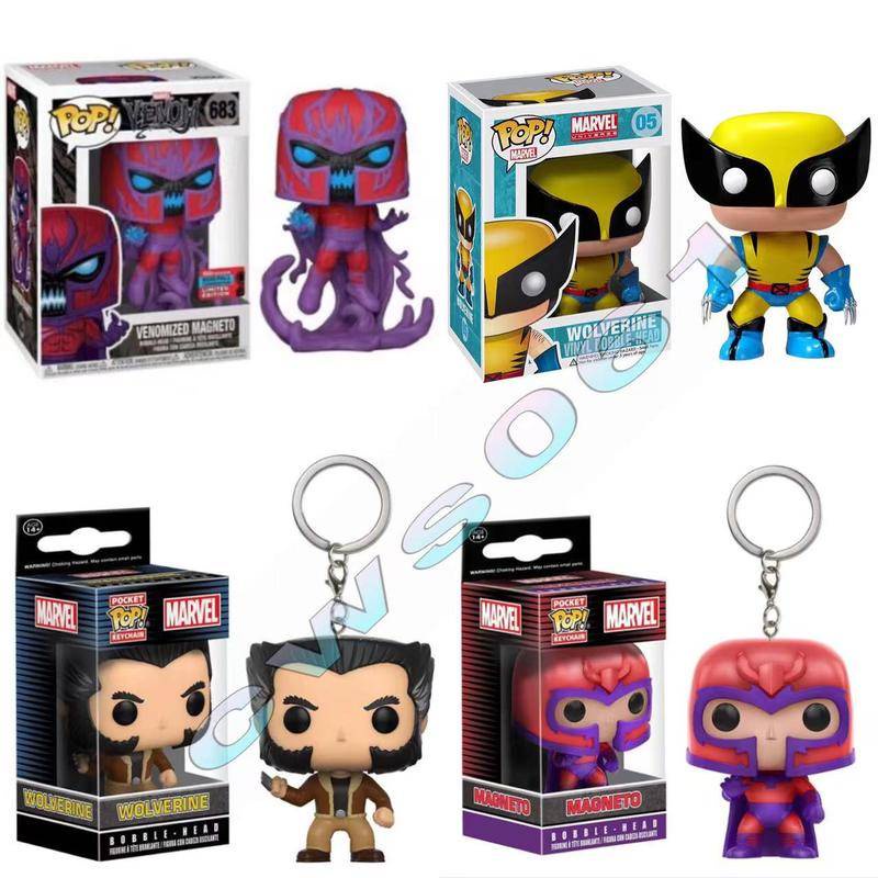 FUNKO POP Marvel Vinyl Figure X-Men: Wolverine Venomized Comic Magneto ...