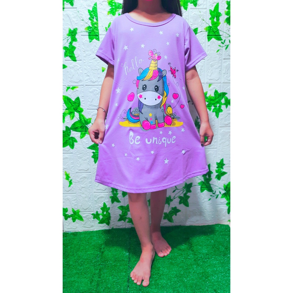 Daster Girl.Unicorn (Be unique) Ages 3-13 Years | Shopee Philippines