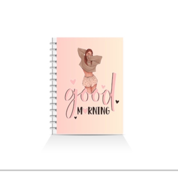 Cute Notebook l Good Morning Girl l Aesthetic Notebook | Shopee Philippines