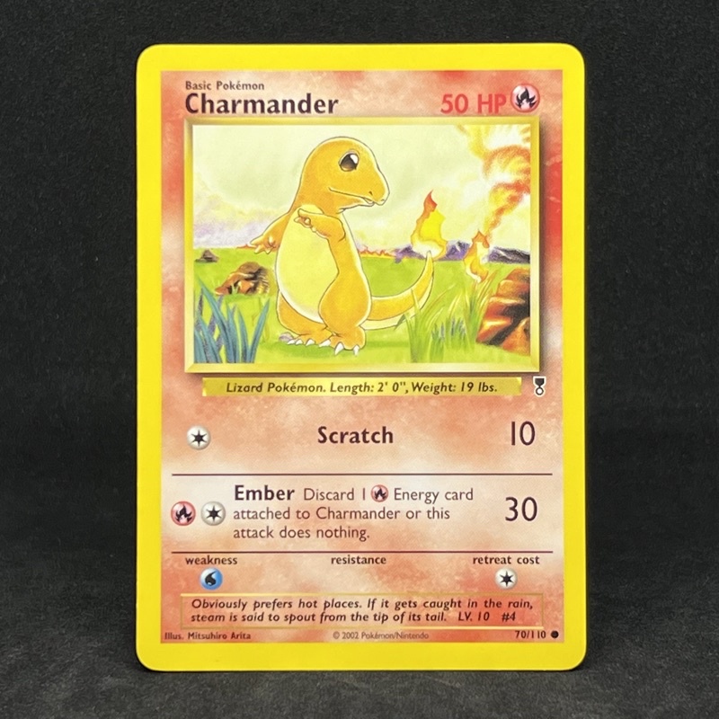 Vintage Pokemon TCG Charmander Common 70/110 2002 Legendary Collection ...
