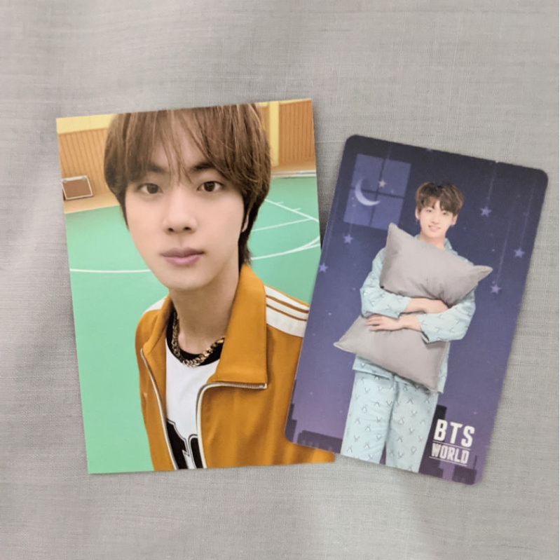 Bundle Photo card PC BTS cardigan butter jin, postcard BTS world ...