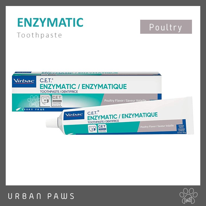 Virbac C.E.T Toothpaste Enzymatic For Dogs And Cats 70 g. | Shopee ...