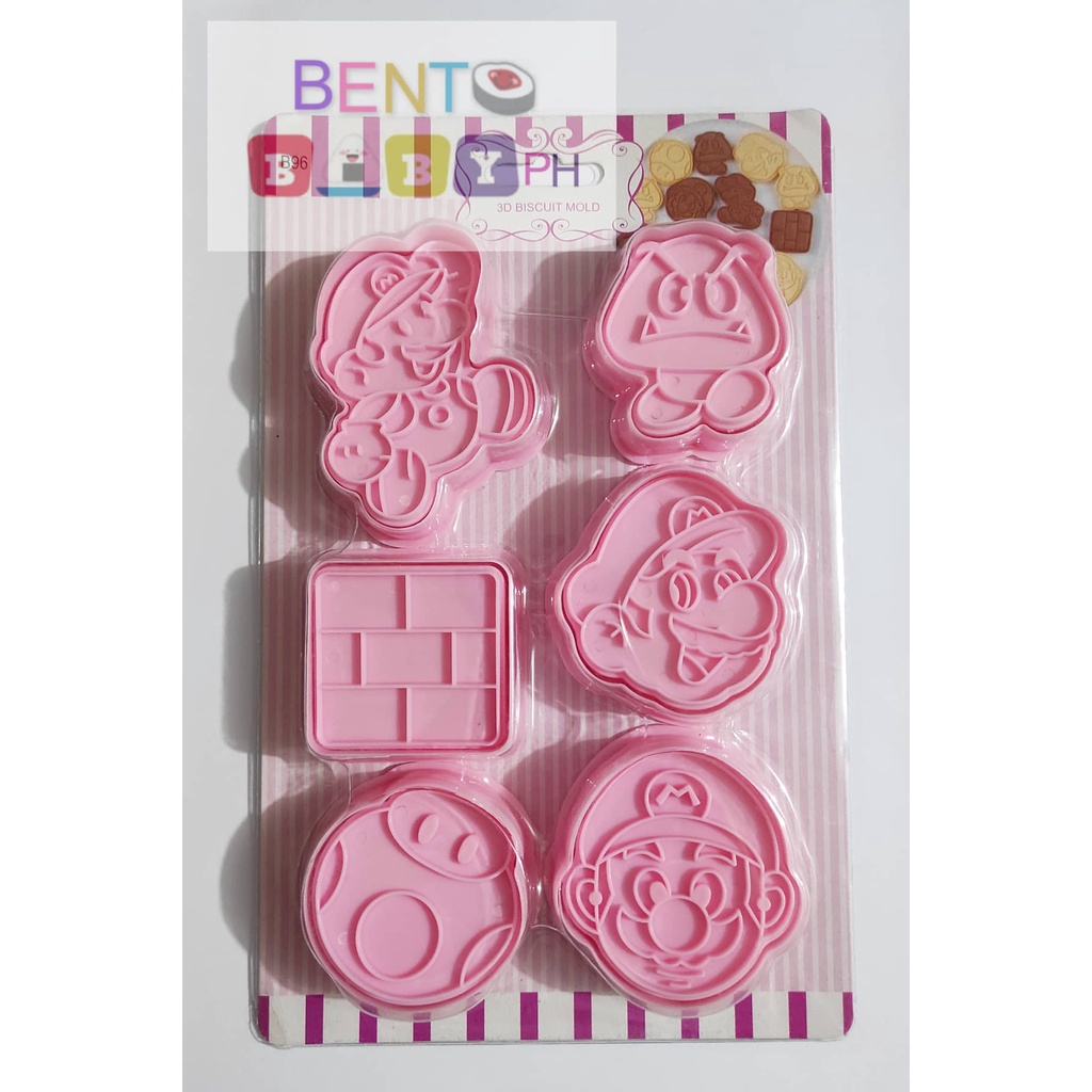 BENTO Mario Bros Cutter Sandwich Cookie Cutters | Shopee Philippines