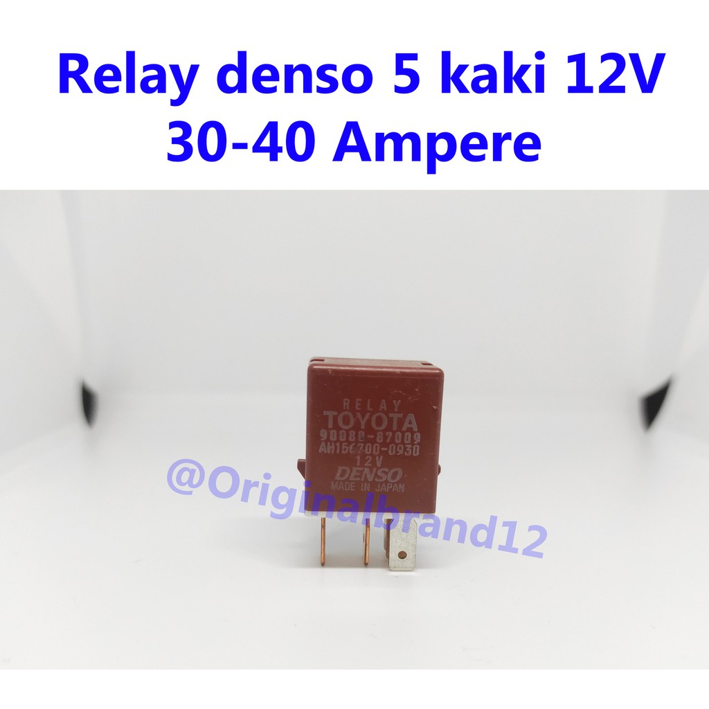 MERAH Original Toyota Denso 12V Red 5 Feet Car Relay | Shopee Philippines
