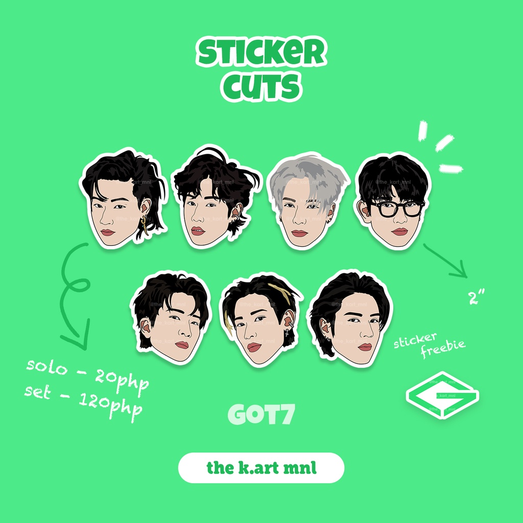 GOT7 NANANA Ver. - STICKER CUT SET | Shopee Philippines
