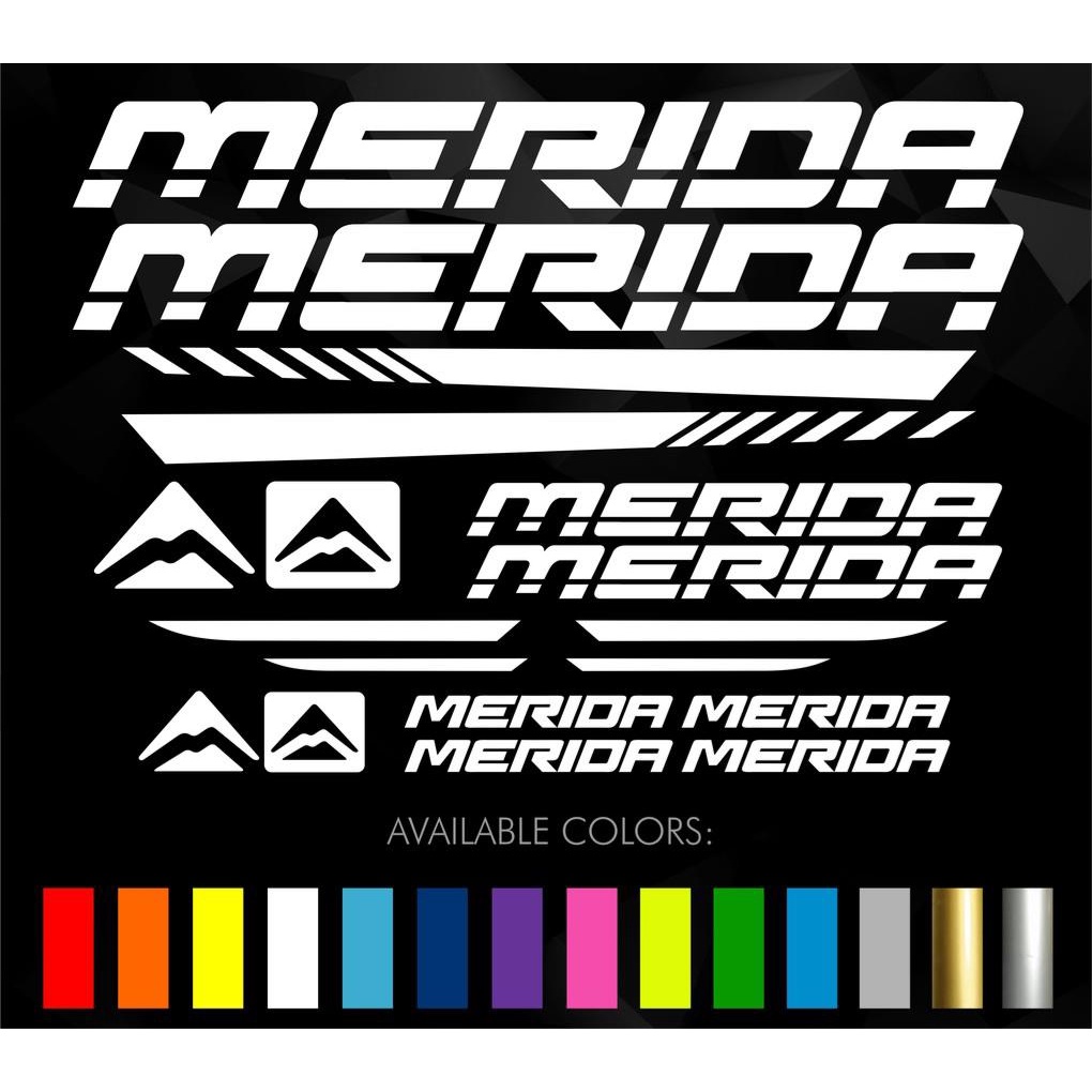 Bike Sticker Frame Decal Merida | Shopee Philippines