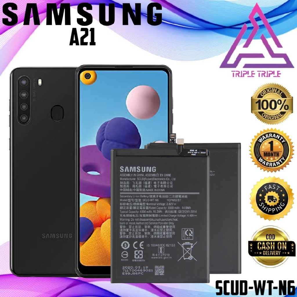 Samsung Galaxy A21 Battery Original, Fit for SM-A2070, SM-A107F Model ...