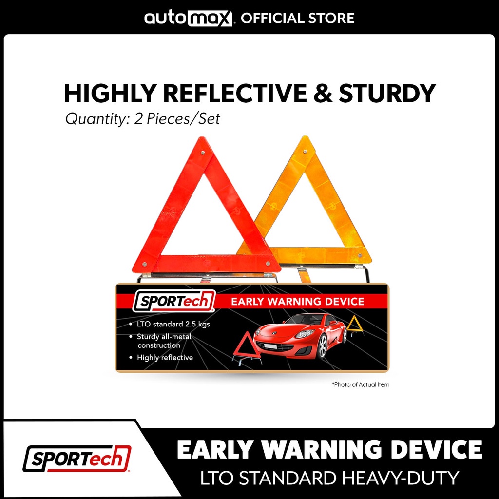 Early Warning Device / EWD / Warning Triangle LTO Standard Heavy Duty ...