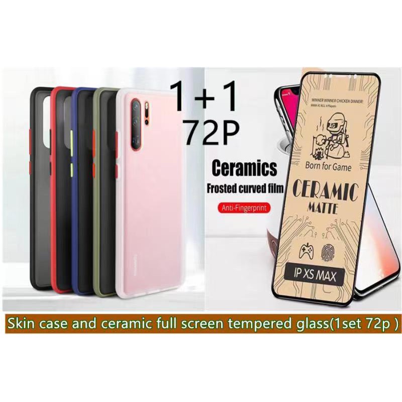 IPHONE 11 PRO MAX 12 PRO MAX Matte Phone Case And Ceramic full screen ...