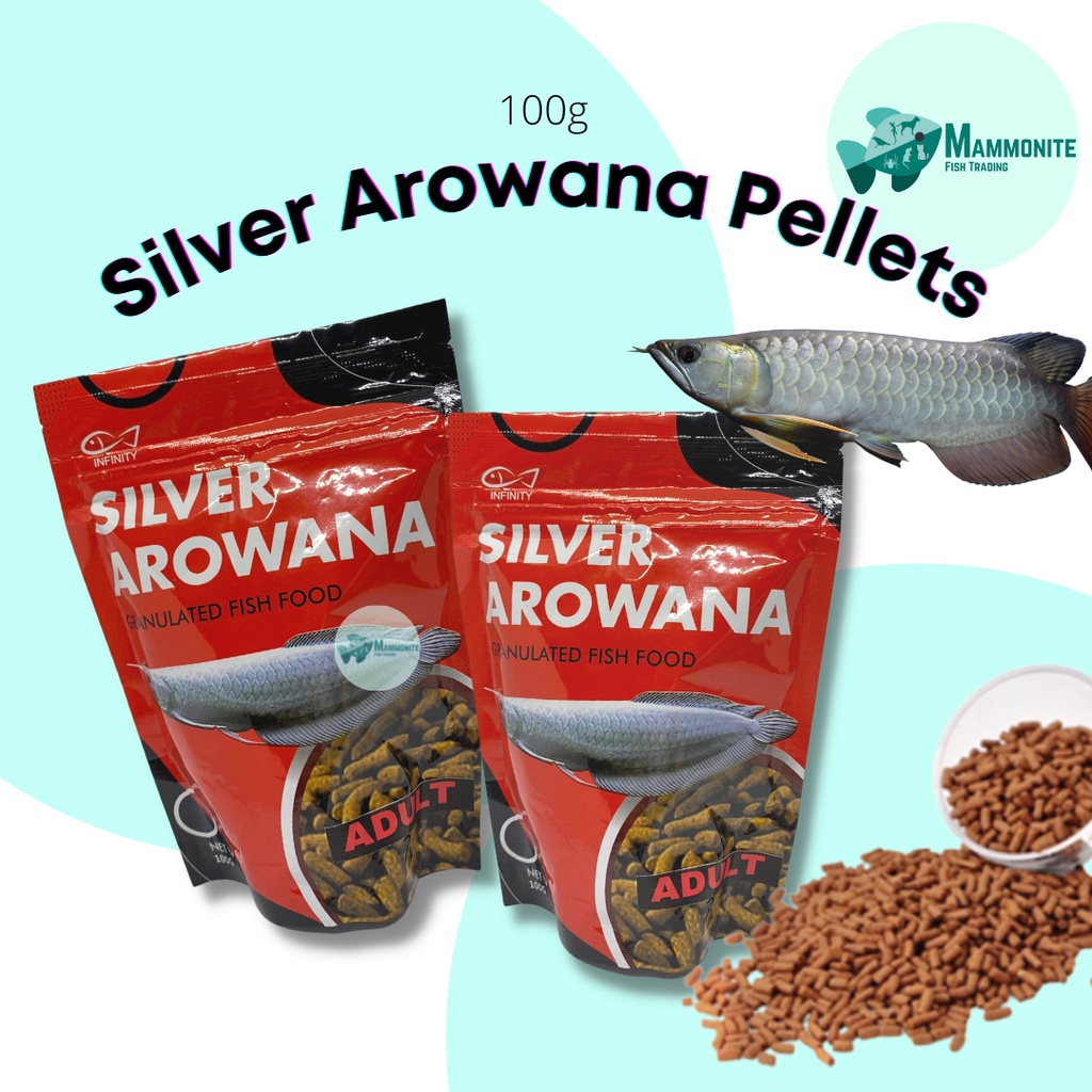 Aquarium Fish Silver Arowana Food Granulated Pellets 100g Arowana Feeds ...