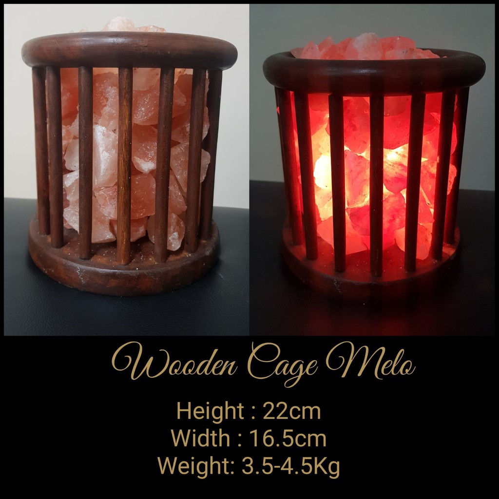 MELO WOODEN SALT LAMP HIMALAYAN SALT LAMP PAKISTAN | Shopee Philippines