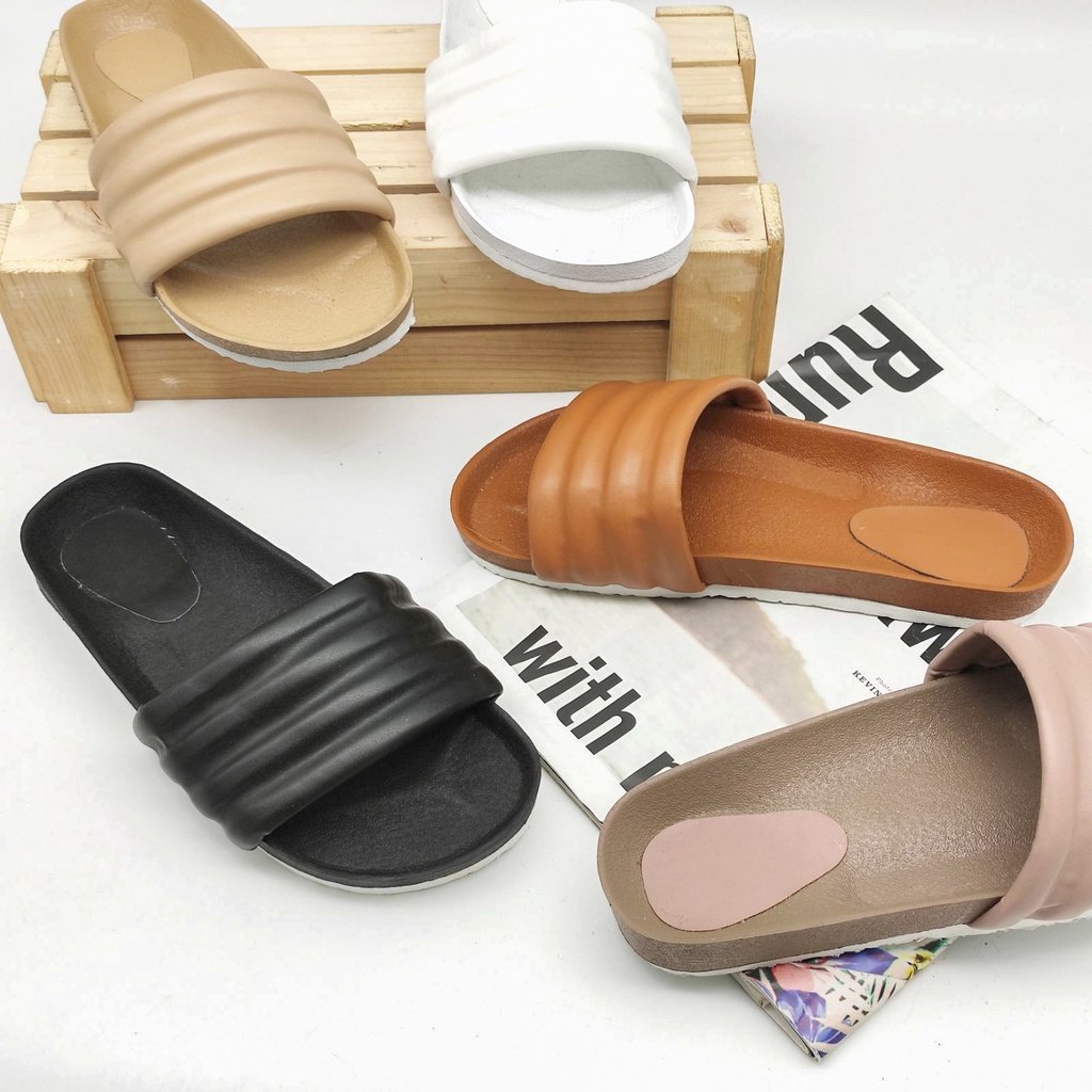 ☃R&A721 Flat Colored EVA Footbed With Padded Leather Toe Strap (True-To ...