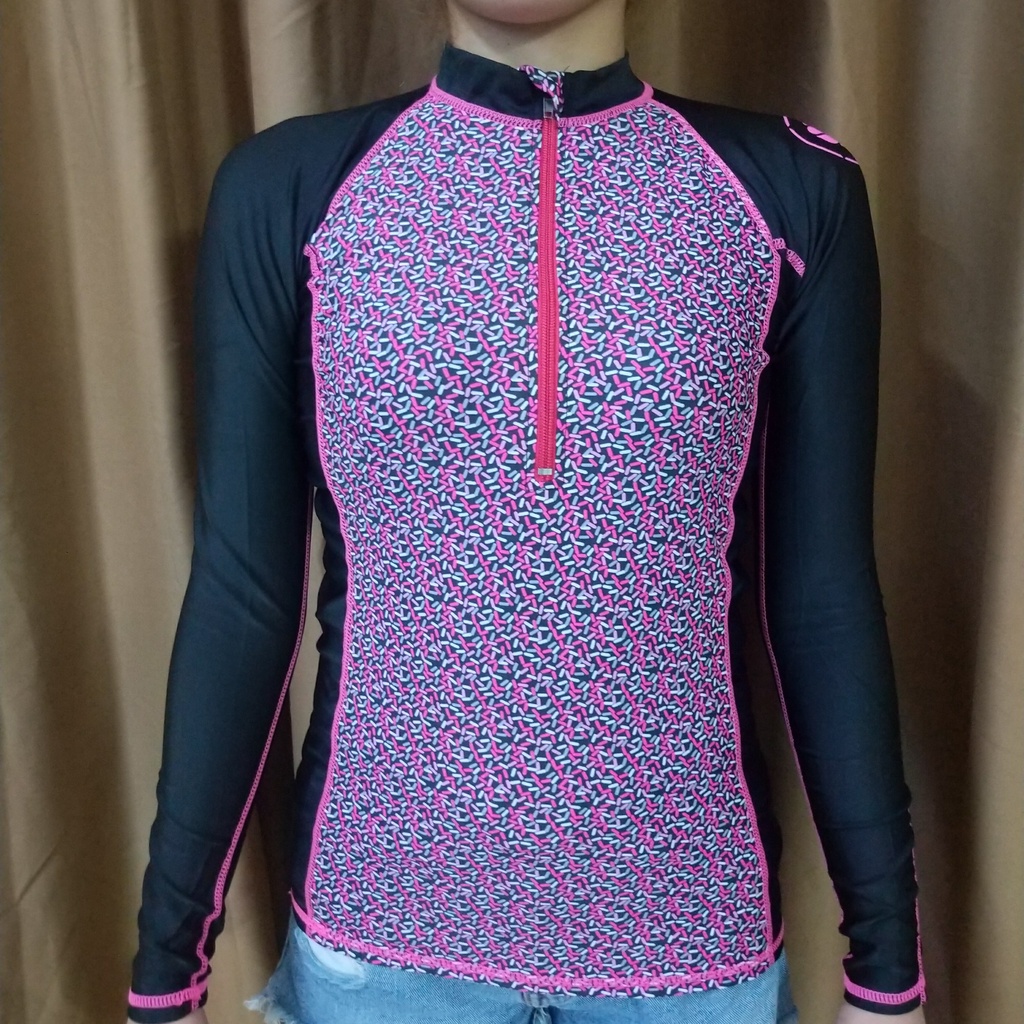 New Safiya Rashguard with Zipper Rush Guard fit S-XL for Woman | Shopee ...