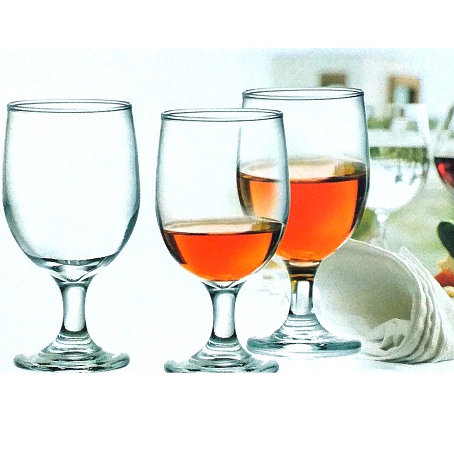 Water Goblet Glass Set of 6 (11oz) | Shopee Philippines