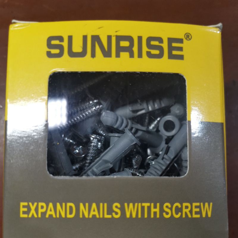 Per Box(50pcs)!Sunrise Heavy-duty Dox with screw/Expand nails with ...
