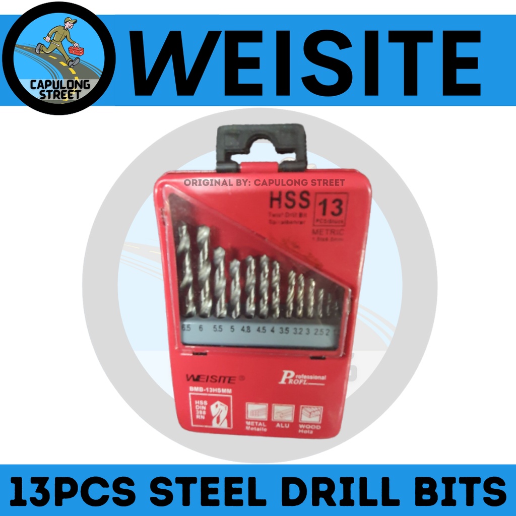 Capulong Street Weisite Drill Bits 13pcs Bala Ng Barena For Wood ...