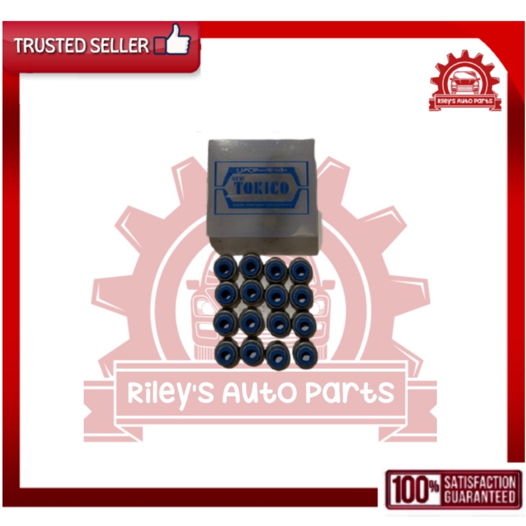 NEW TOKICO VALVE SEAL SET(16pcs) FOR MITSUBISHI 4G63 ENGINE | Shopee ...