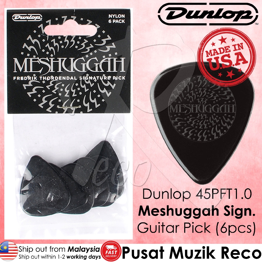 Dunlop 45PFT1.0 Meshuggah Fredrik Thordendal Signature Guitar Pick 3 ...