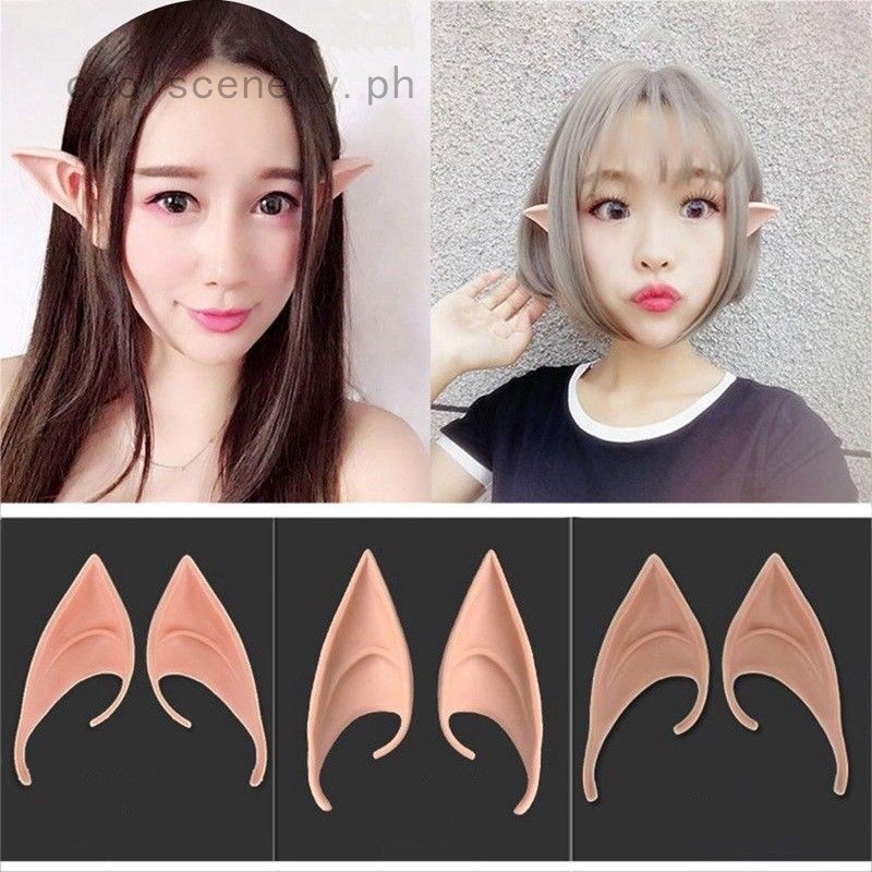 Elf Pixie Ears Fairy Vulcan Cosplay Spock Hobbit Tips Halloween Costume | Shopee Philippines