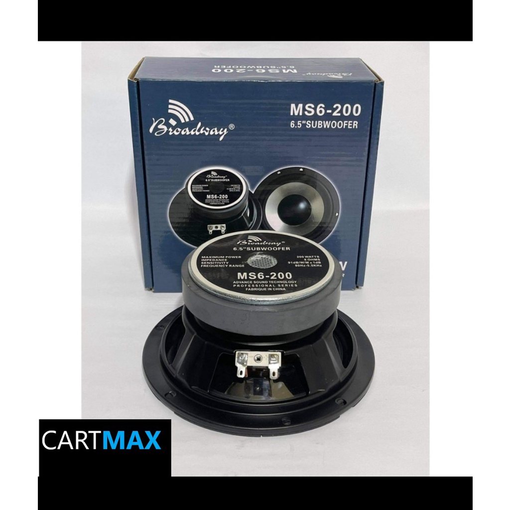 Broadway 6.5" Sub-Woofer 200 Watts (MS6-200) | Shopee Philippines