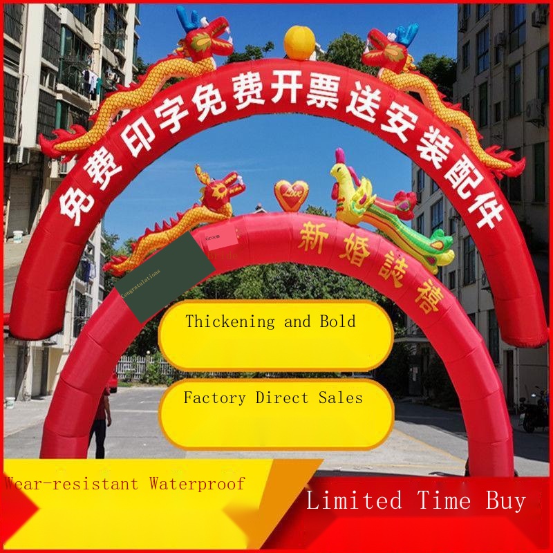 8m10m double dragon inflatable arch tent wedding dragon and phoenix ...