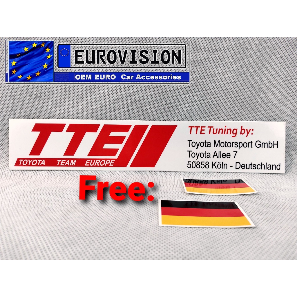 Euro Dealer Sticker Non Laminated - with 2 Pcs Free Flag Stickers ...