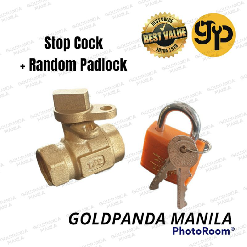 Stop Cock, Ball Valve With Lock, Gate Valve with Lock 1/2" | Shopee Philippines