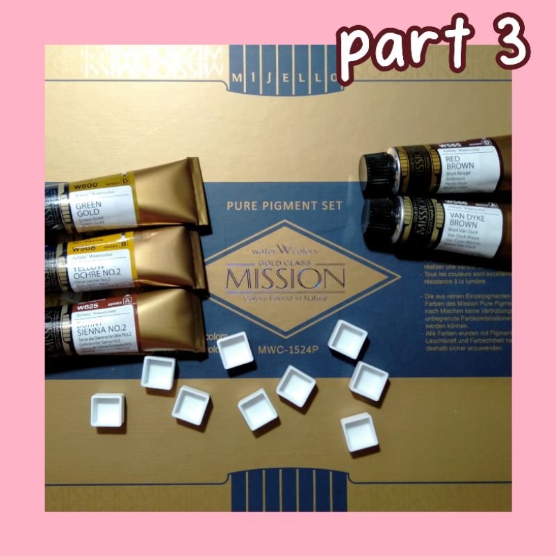 PART3 Mijello Mission Gold Class Pure Pigment Watercolors [Micro Pan ...