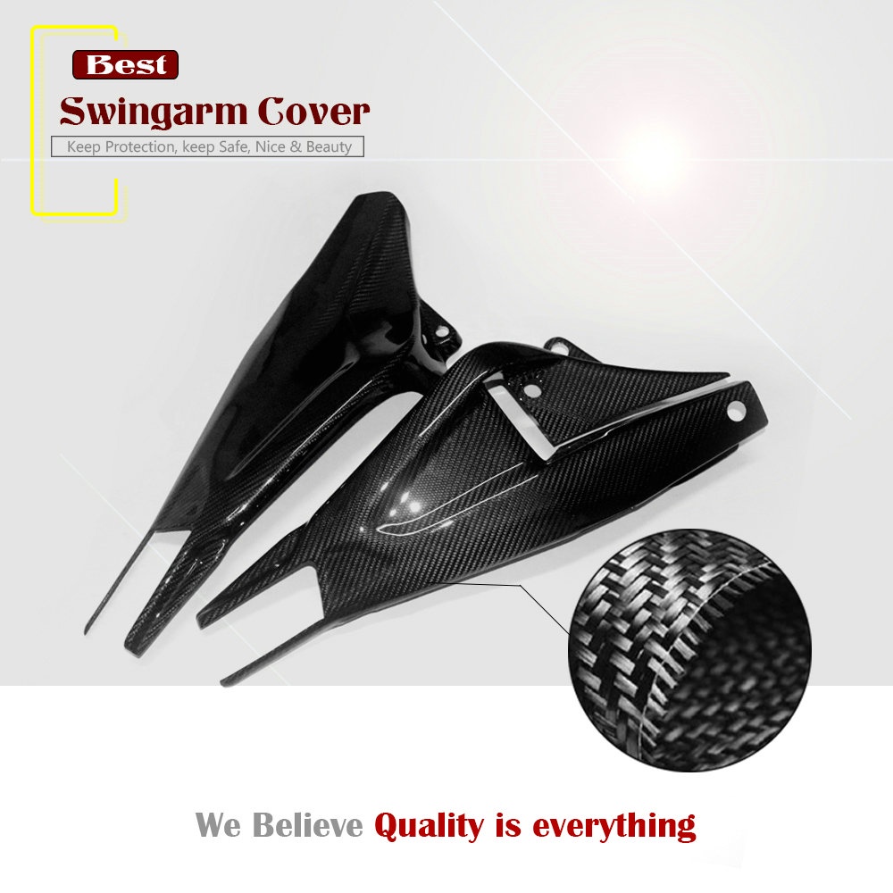 New Motorcycle 100% Carbon Fiber Swing Arm Covers Protectors Swingarm ...