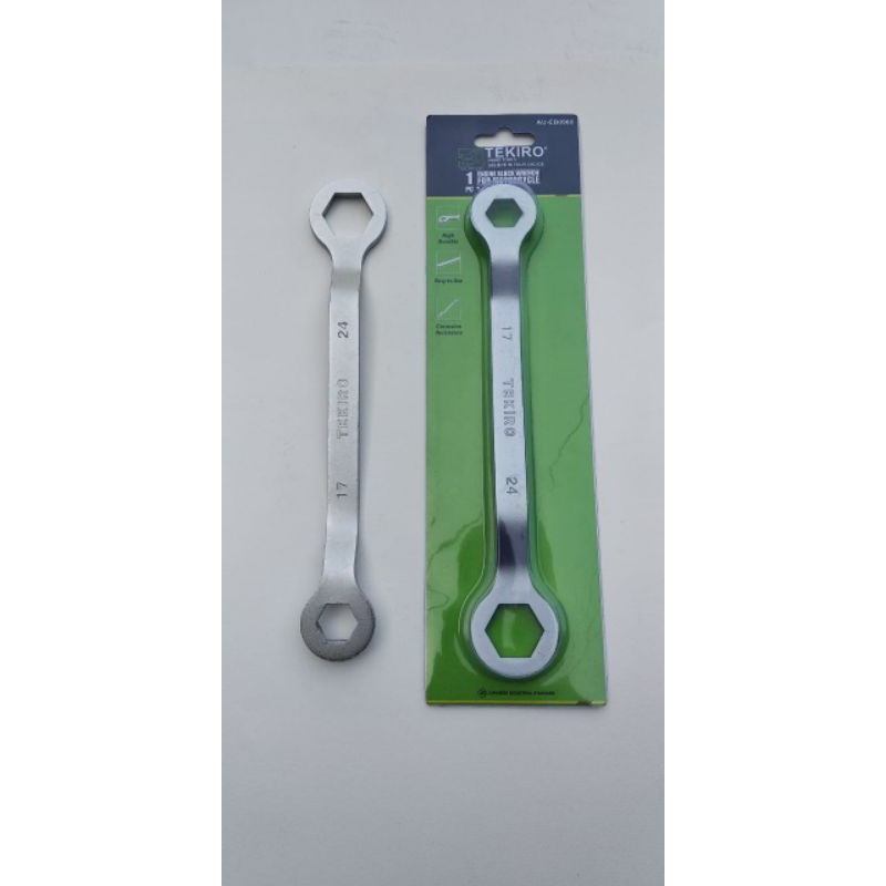 Tekiro bent block wrench engine block wrench 10 inch 17 x 24 mm ...