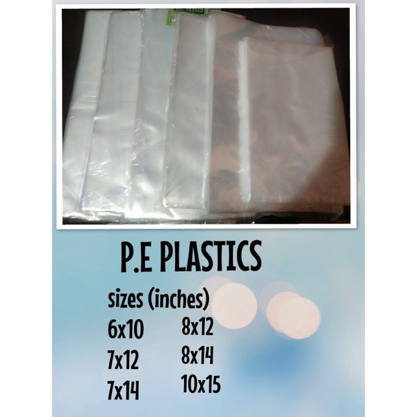 P.E plastic 100 PCs approximate per pack for repacking | Shopee Philippines