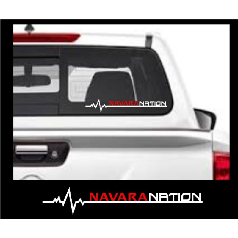 Nissan Navara Nation Rear Sticker Design | Shopee Philippines
