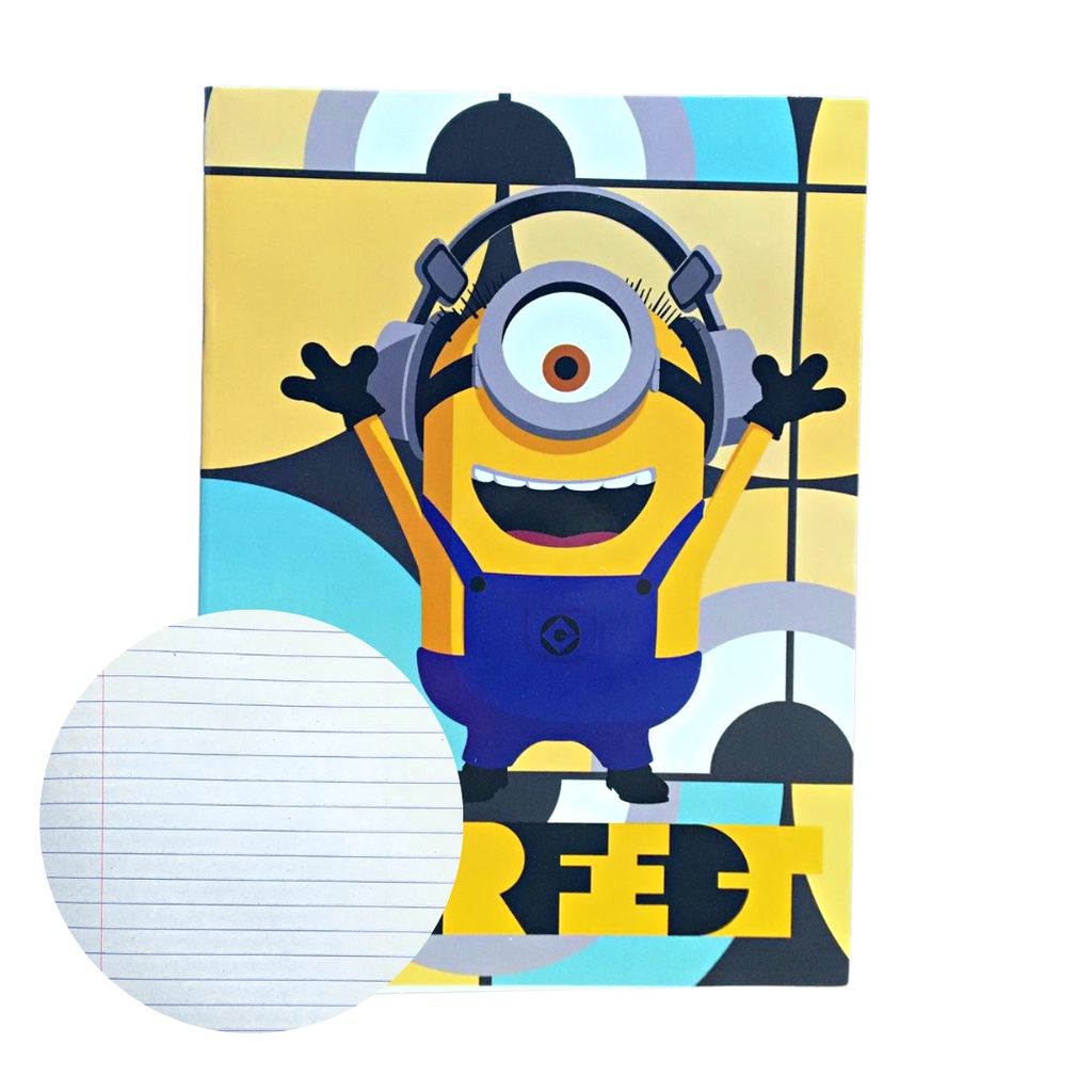 Cartoon Characters Composition Notebook Avengers, Minions, Disney ...