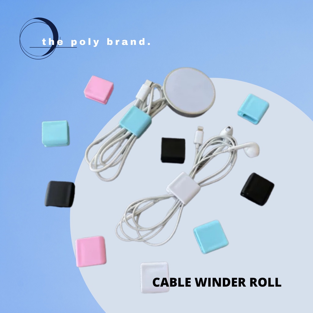 Square Cable Winder Clip for Earphone Cable and Charging Cables ...