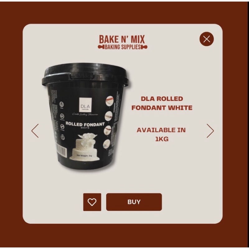 DLA FONDANT WHITE 1 KG | Shopee Philippines