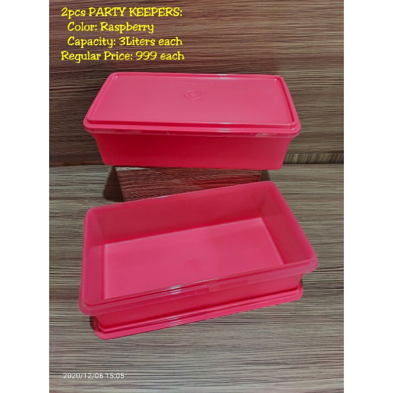 2pcs TUPPERWARE PARTY KEEPERS | Shopee Philippines