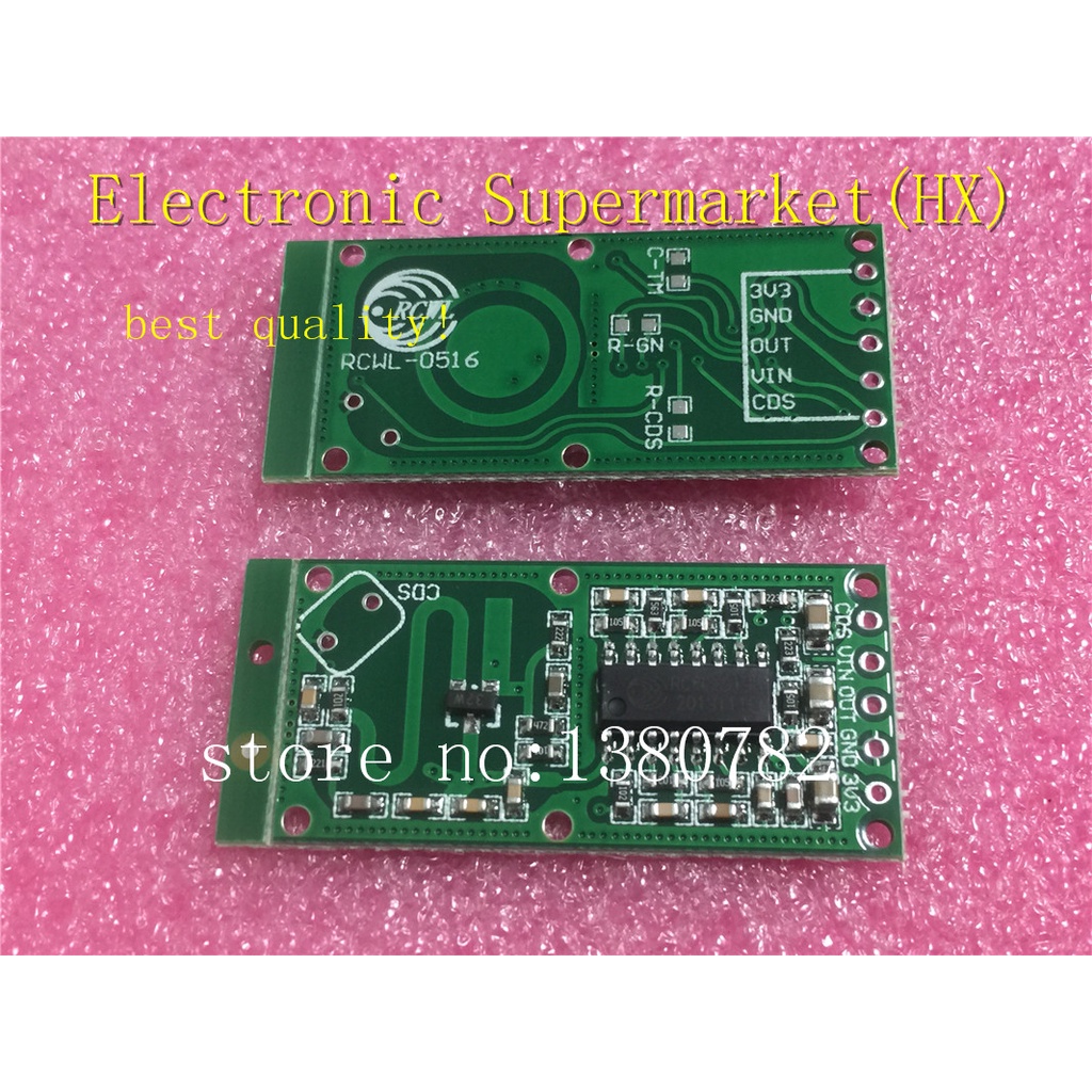 50pcs/lots RCWL-0516 microwave radar sensor module Human body induction ...