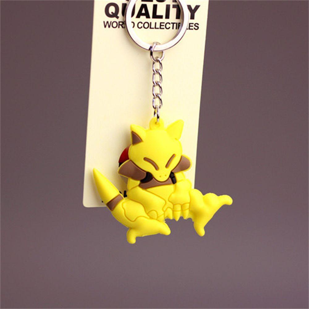 GLENES Birthday Gifts Anime Key Rings PVC Bag Key Ring Pokemon Key ...