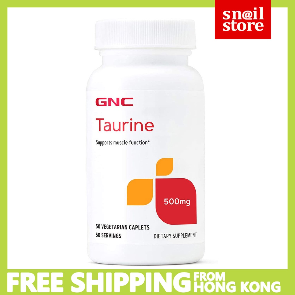 GNC Taurine 500mg 50 vegetarian caplets (EXP: 2027) | Shopee Philippines