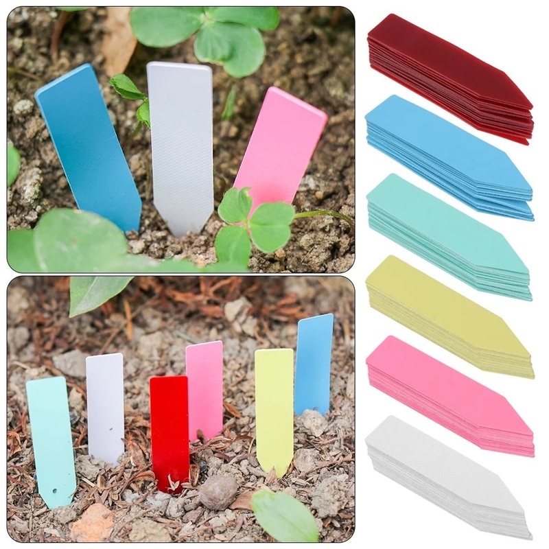 100Pcs 100Pcs Colorful Plant Plug-in Labels Nursery Plants ...