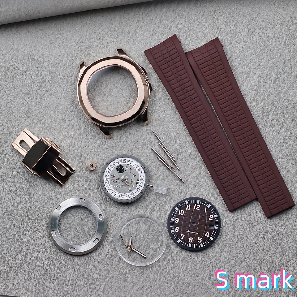 NH35 case Grenade 44mm case luminous dial pointer stainless steel watch ...