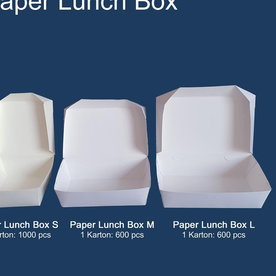 Paper Lunch Box L / Paper Lunch Box Size L ., | Shopee Philippines