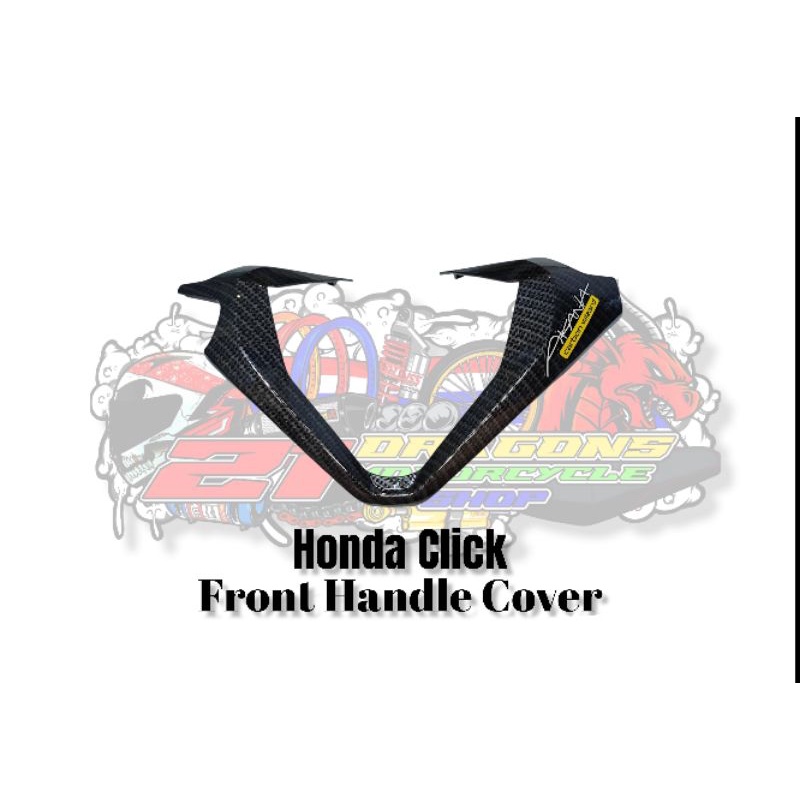 Honda Click v2 carbon front handle cover | Shopee Philippines