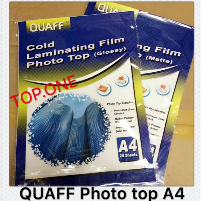 QUAFF/Photo top/Cold laminating film A4 | Shopee Philippines